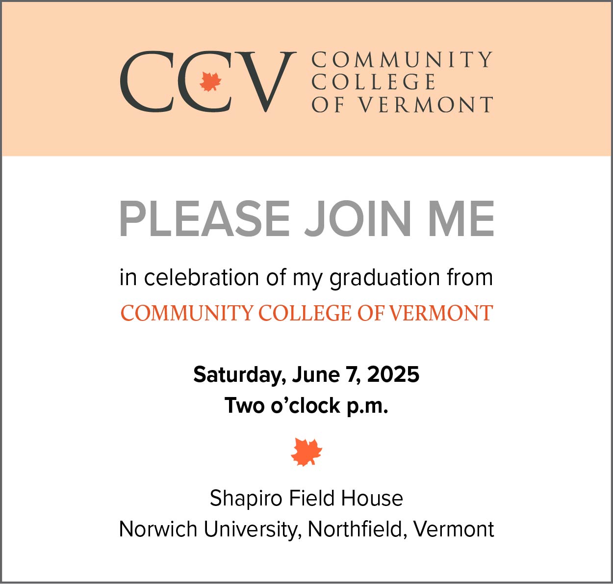 Community College of Vermont - Commencement 2025 LIVE on June 7, 2024 ...