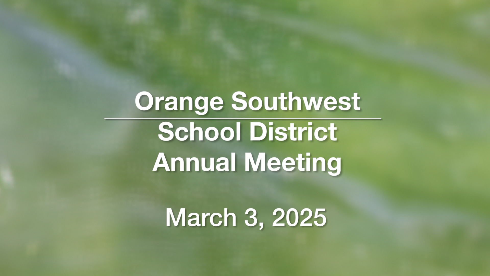 Annual Meeting March 3, 2025 [OSSD] | Onion River Community Access Media