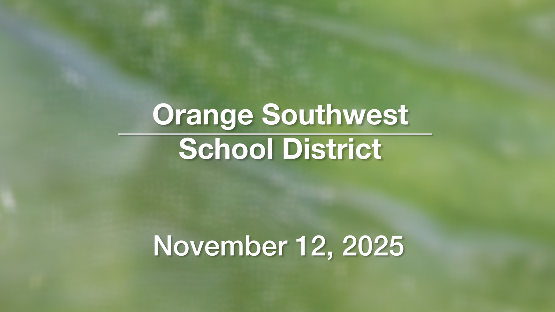 November 12, 2025 [OSSD] | Onion River Community Access Media