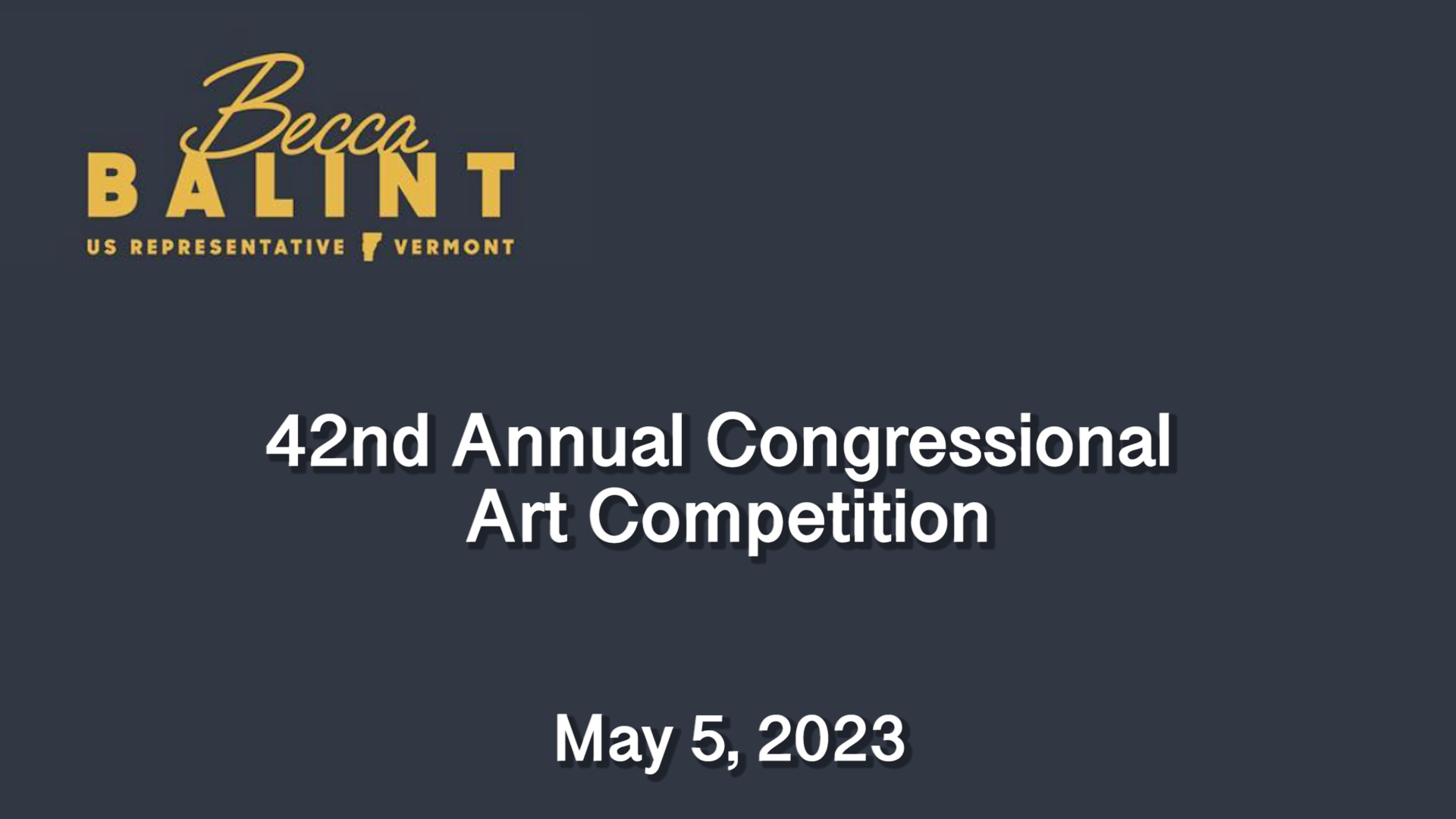 U.S. Representative Becca Balint - 42nd Annual Congressional Art ...