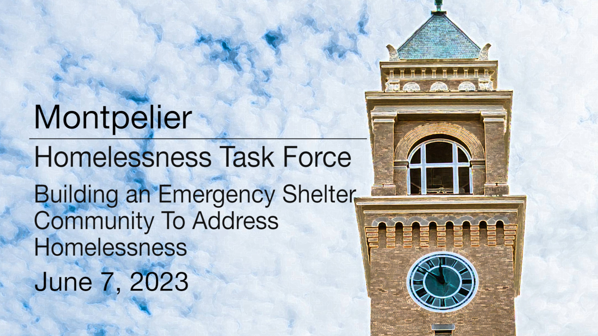 Montpelier Homelessness Task Force - Building an Emergency Shelter ...