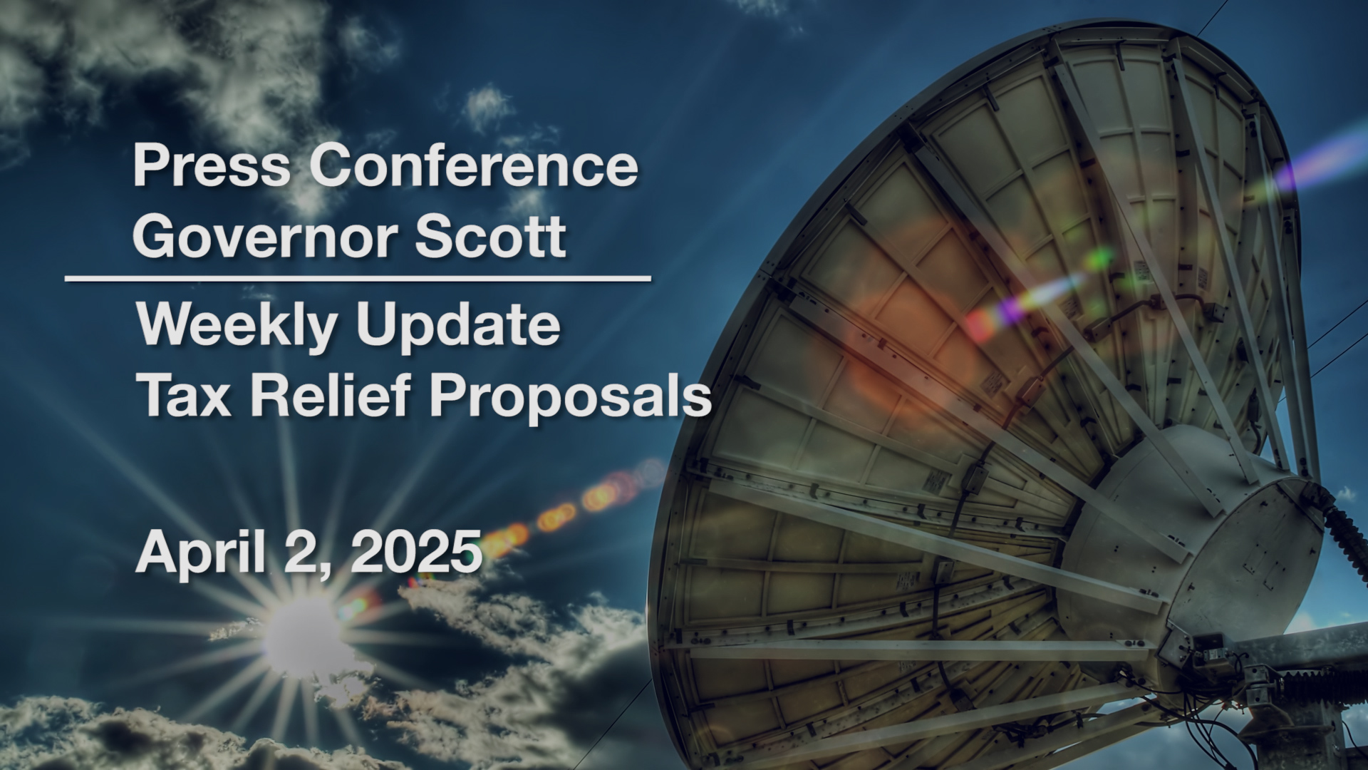 Governor Scott and Administration Officials Weekly Update 4/2/2025 ...