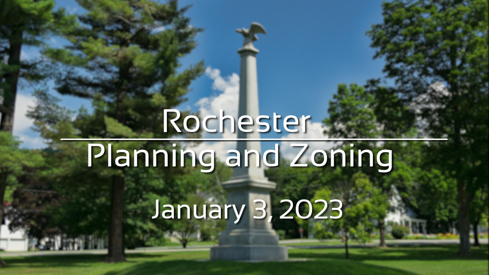 Rochester Planning and Zoning - January 3, 2023 [RPZ] | Onion River ...