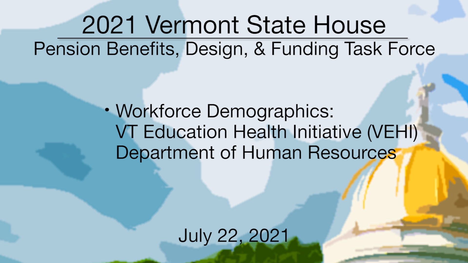 Workforce Demographics: Department of Human Resources, VT Education ...