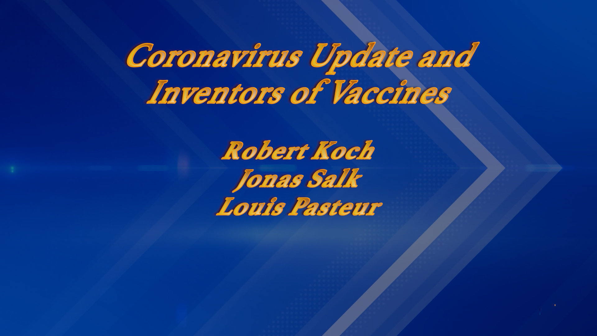 Coronavirus Update and Inventors of Vaccines | Onion River Community ...