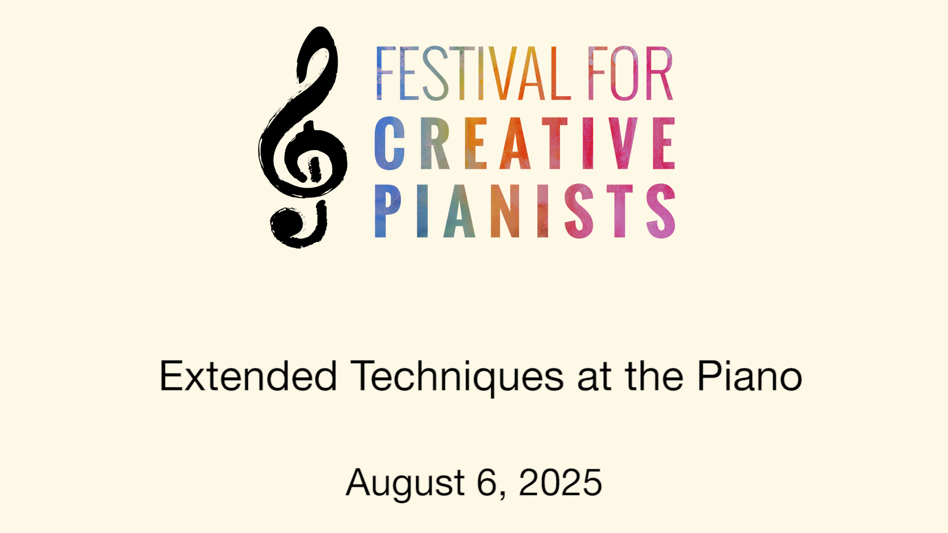 Extended Techniques at the Piano 8/6/2025 | Onion River Community ...