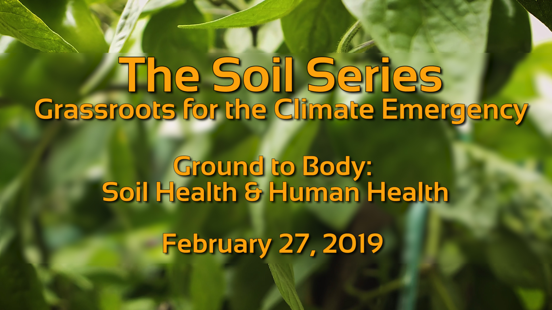 Ground to Body: Soil Health & Human Health | Onion River Community ...