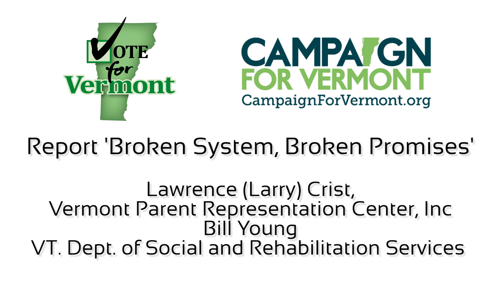 Report "Broken System, Broken Promises" | Onion River Community Access ...