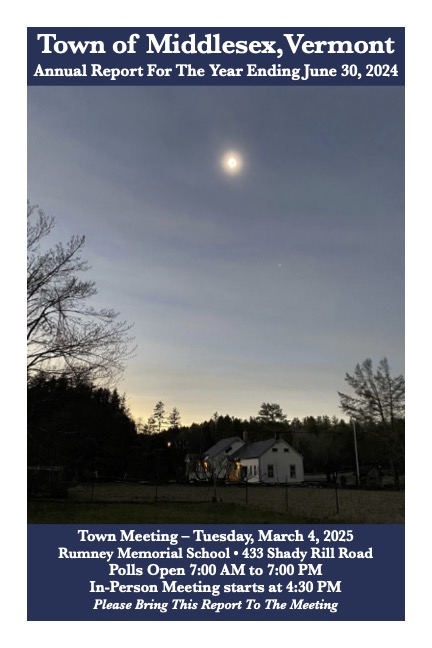 Middlesex Town Meeting LIVE on 3/4/2025 at 4:30PM | Onion River ...